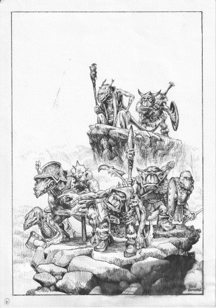 Fimir Orc Conclave – The Art of Paul Bonner